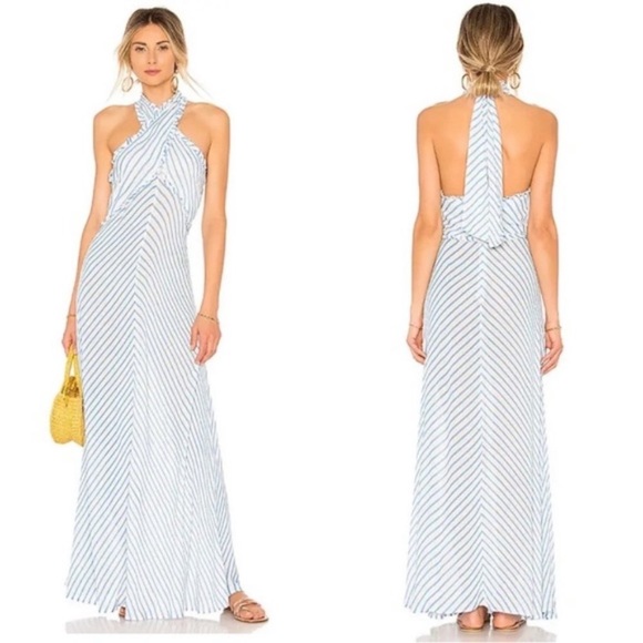 Tularosa | Dresses | Tularosa Ray Cross Halter Maxi Dress Size Medium ...
